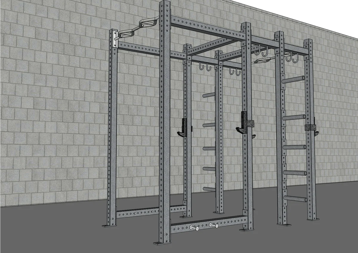 TGrip Commercial Rack and a Half - 3x3 Steel - Functional Multi-Grip P ...